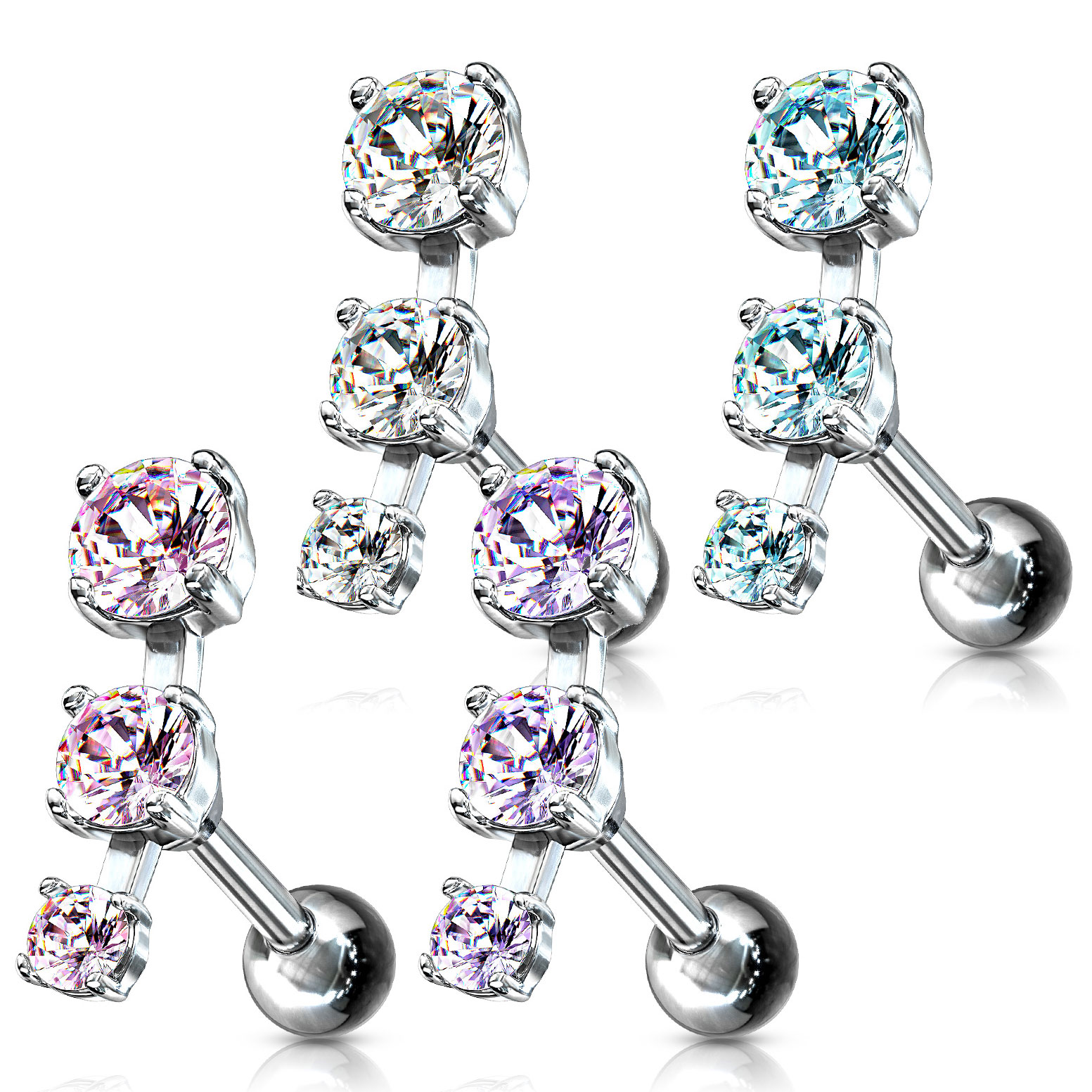 Ear Piercings Helix Three In A Row