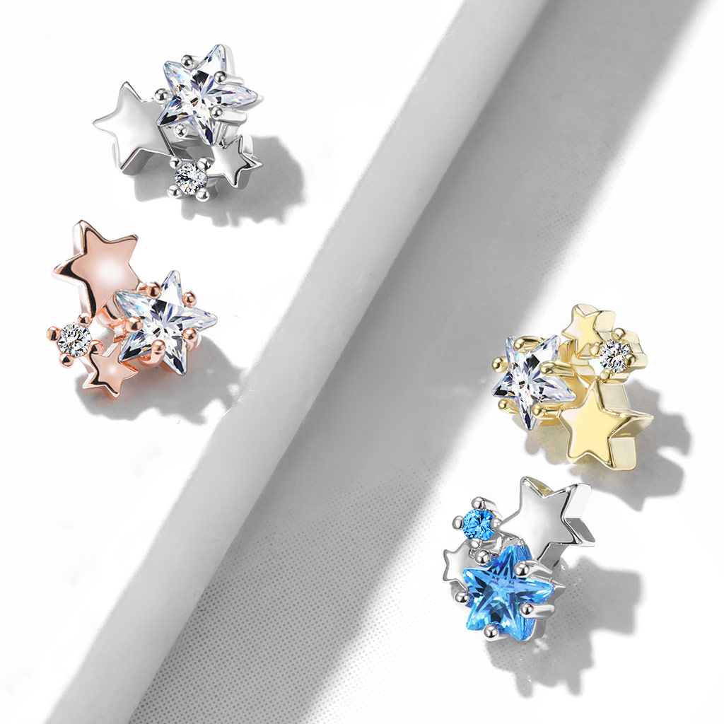 Studded rain of stars for your dermal base